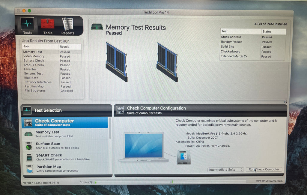 Apple MacBook Pro 15-inch December 2007 2.6GHz Intel Core 2 Duo (BTO/C ...